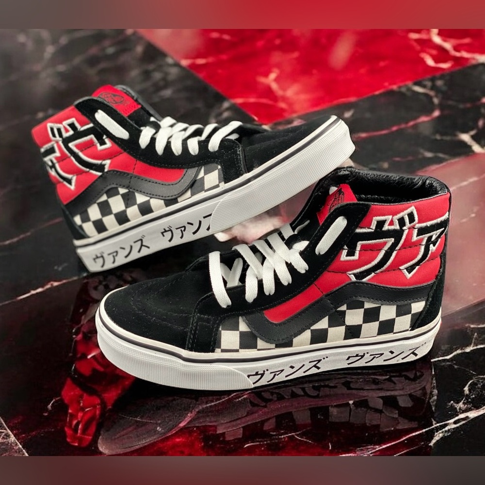 Vans Sk8-Hi Reissue Japanese Type Hi Typography Check… - Gem